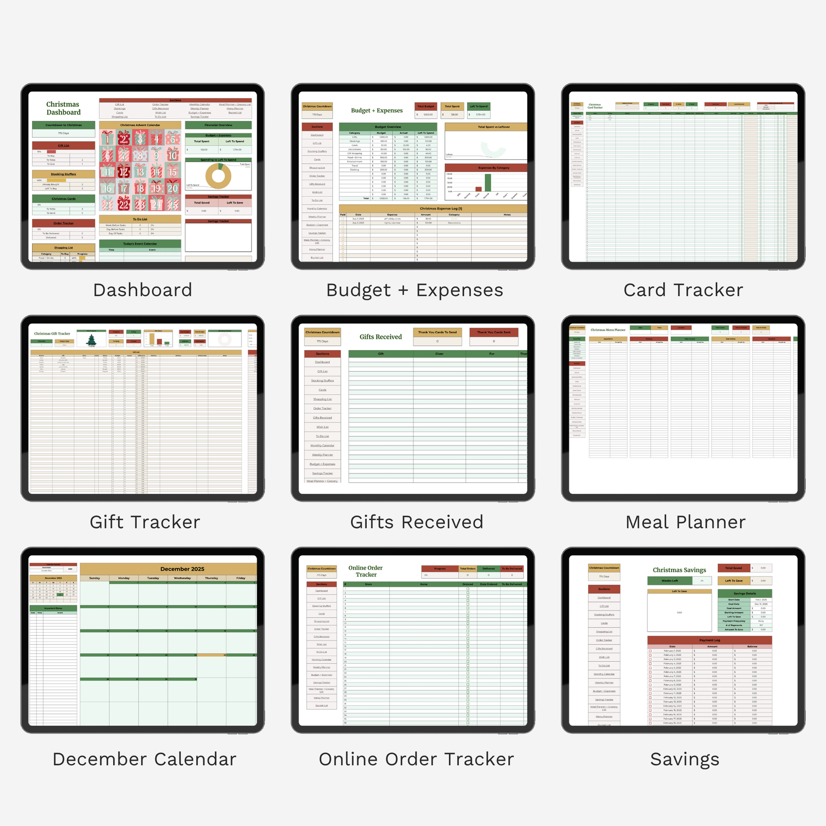Ultimate Christmas Planner Google Sheet – Digital Holiday Organizer fo – Thrive In Chaos Planners